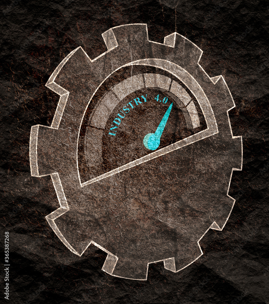 Scale with arrow. Level measuring device icon. Sign tachometer ...