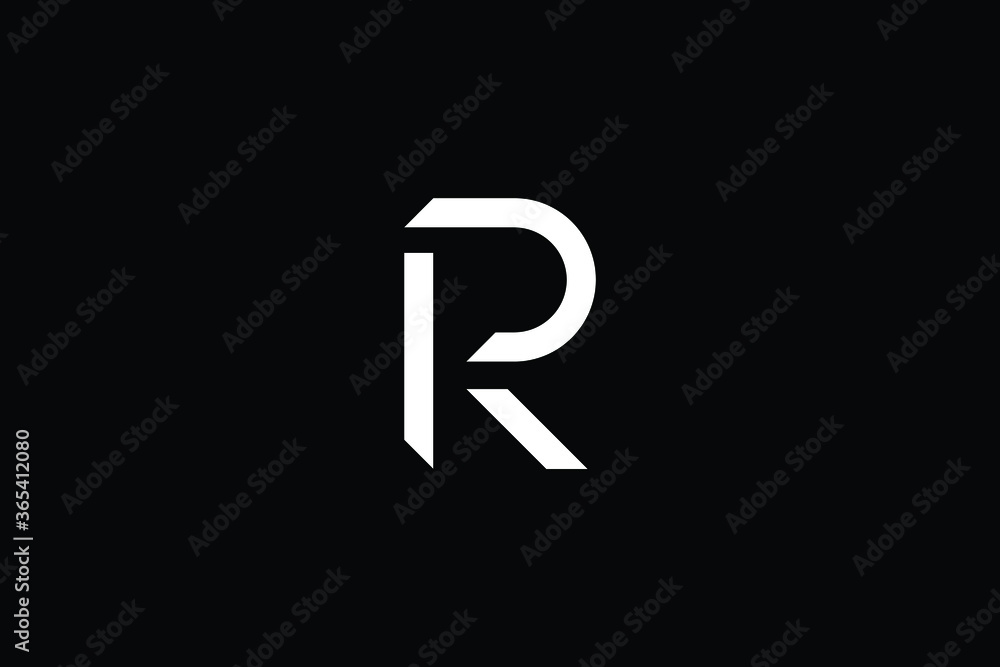 Minimal Innovative Initial RP logo and PR logo. Letter R creative ...