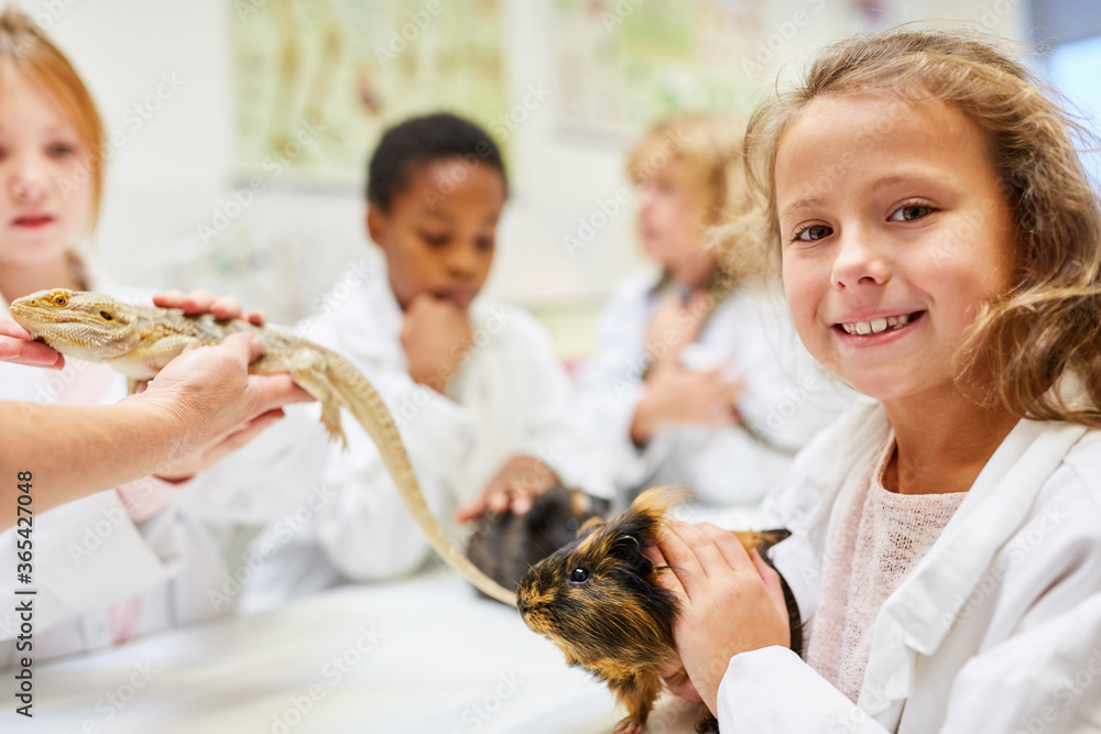 Students research about pets and wildlife Stock Photo | Adobe Stock
