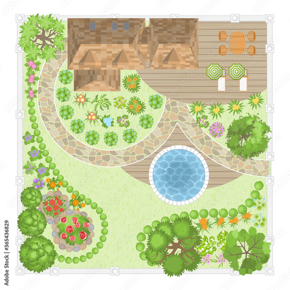 Garden Plan Top View