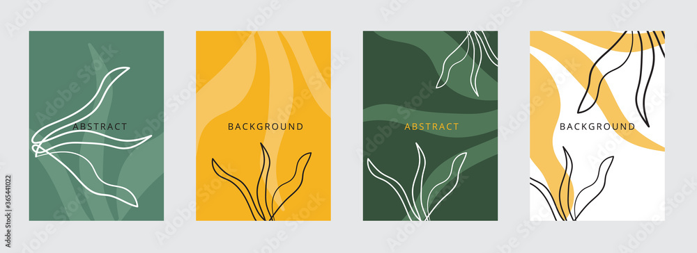 Line art flower set. One line drawing. Fancy line art. Trendy concept ...