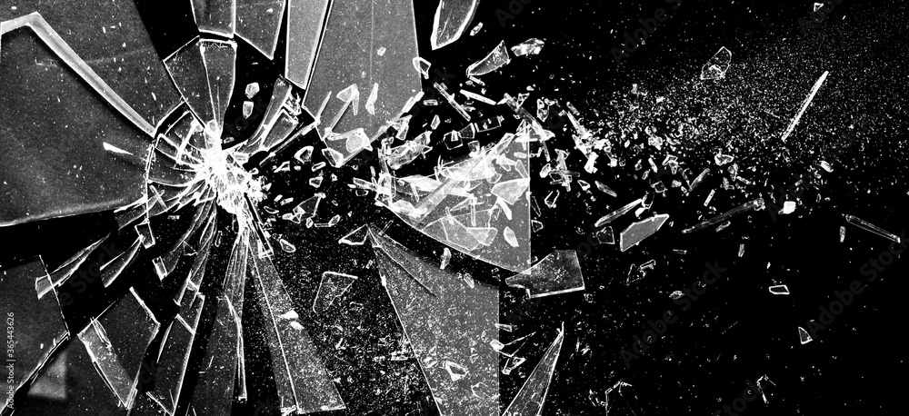 Broken glass window. Isolated realistic cracked glass effect Stock ...