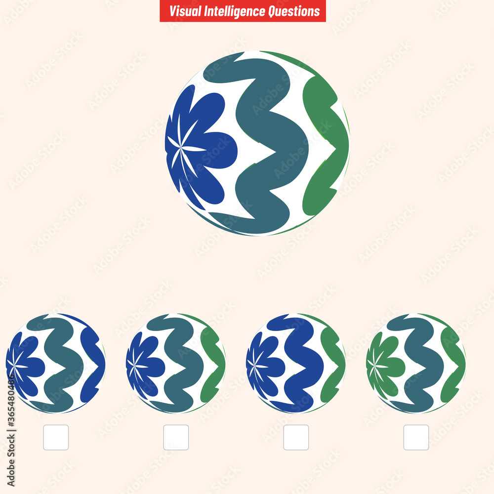 Visual Intelligence Questions. Find the same. IQ Test Stock Vector ...
