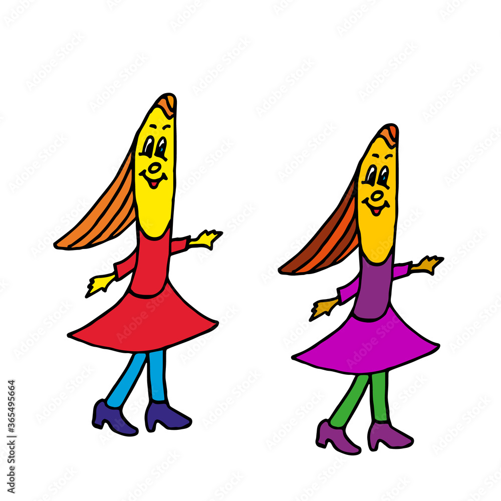 Drawn number one picture cartoon isolated Stock Illustration | Adobe Stock