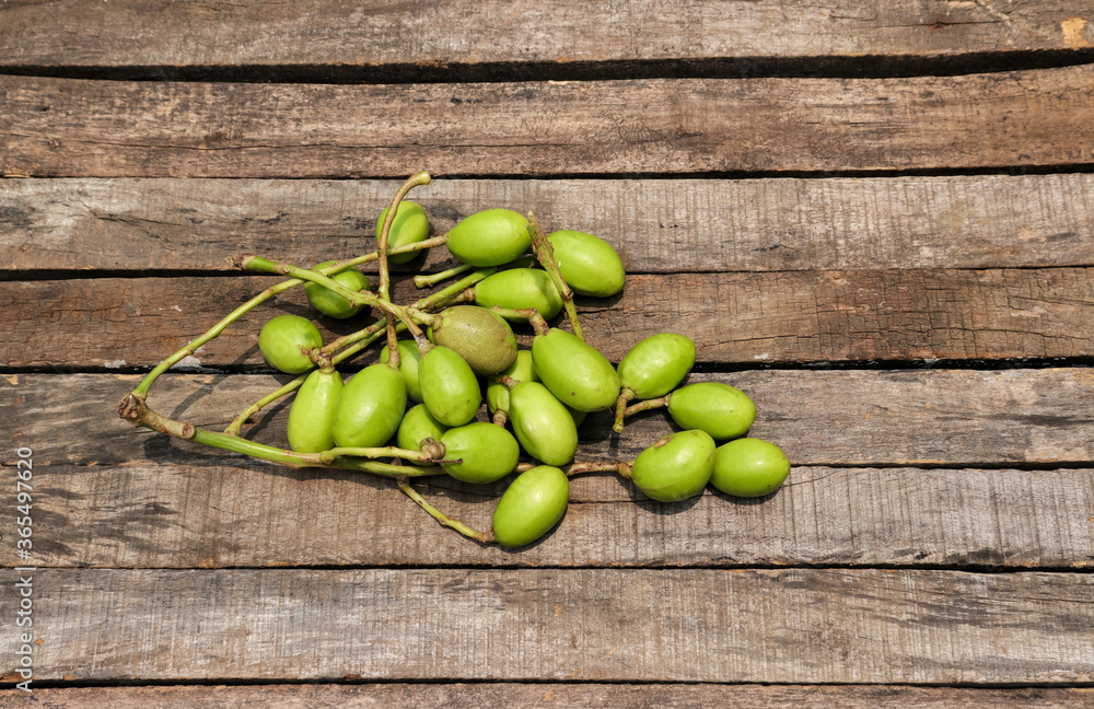 Cluster of Hog Plum or Spondias Mombin Isolated on White Background ...