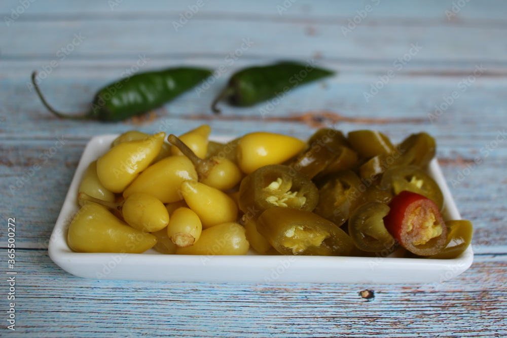 Turkish pickled peppers Stock Photo | Adobe Stock