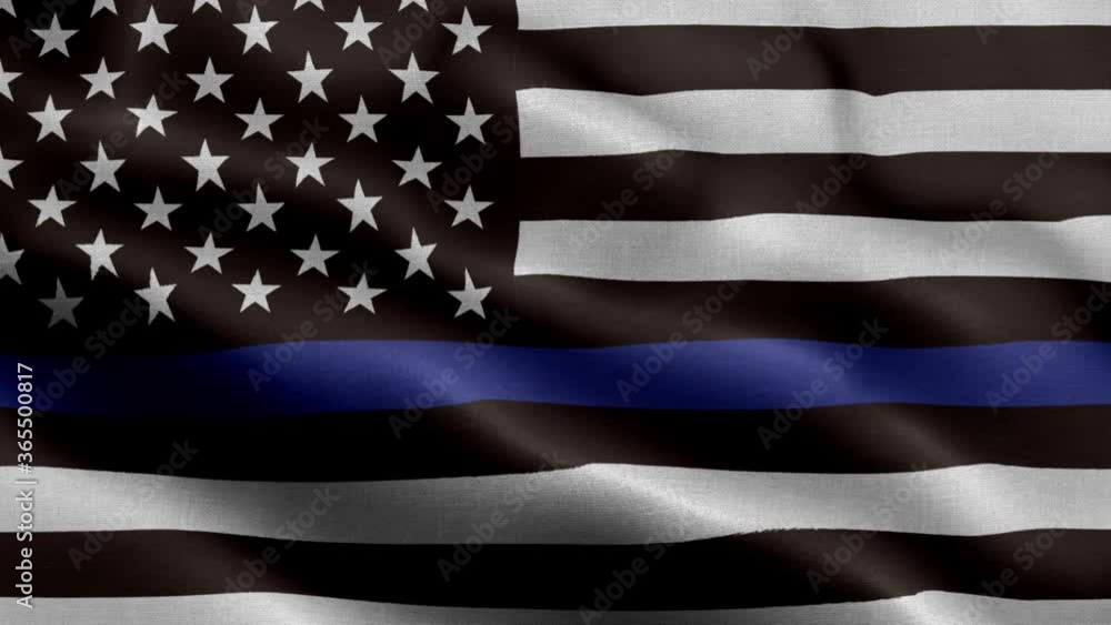 An American flag symbolic of support for law enforcement,usa flag ...