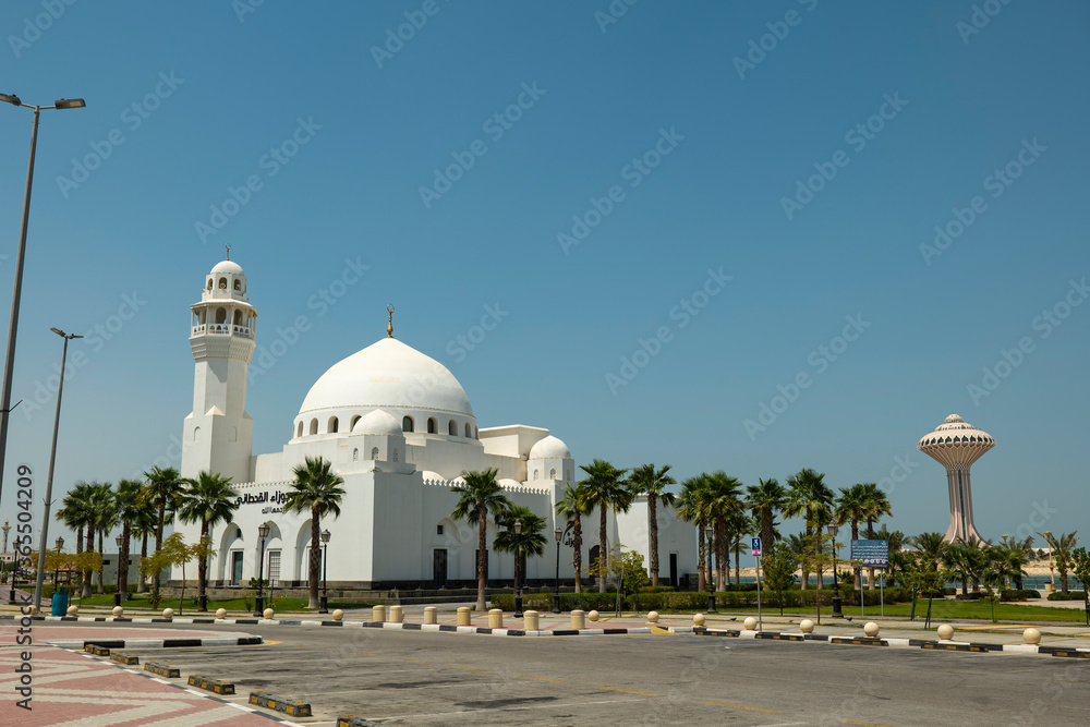 Jawzaa Alqahtany Mosque on the Al Khobar Corniche, Saudi Arabia Stock ...