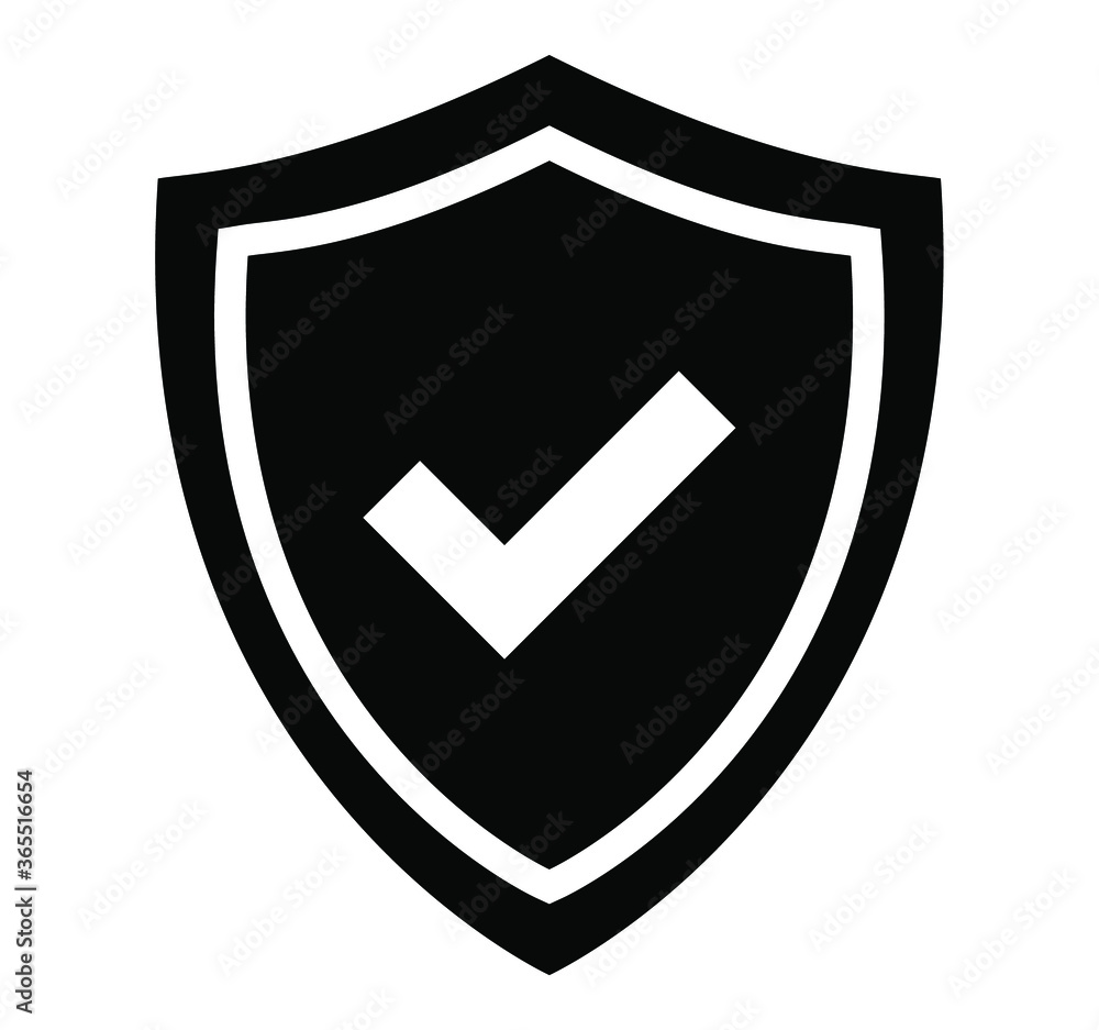 Shield check mark icon. Symbol for computer and mobile security Stock ... Shield check mark icon. Symbol for computer and mobile security Stock ...