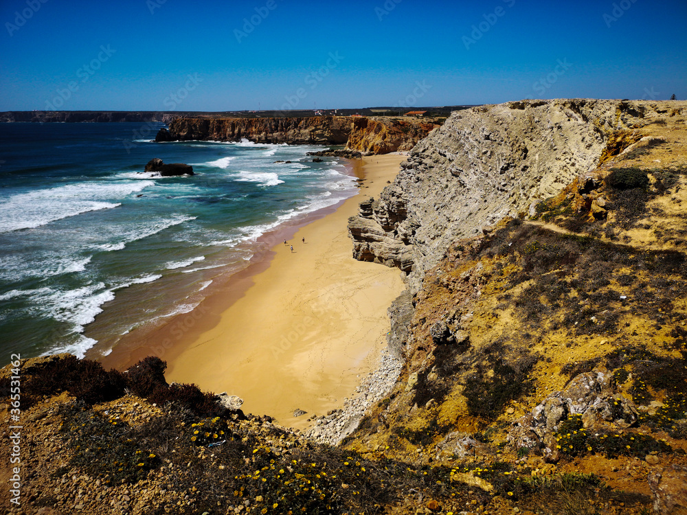 Praia do Tonel beach, the western side of Sagres and is a popular beach ...