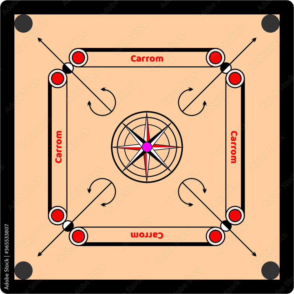 carrom vector design EPS.... Stock Vector | Adobe Stock
