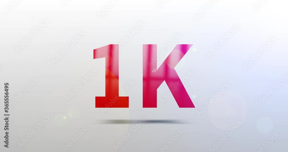 1K. Particle Logo. Text Animation. Red Logotype on white grey ...