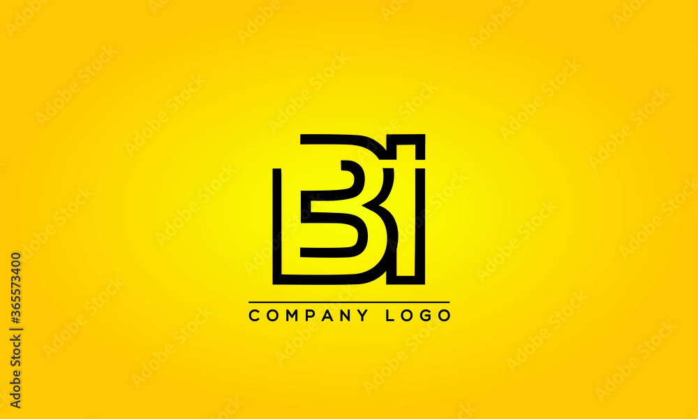 Unique, Modern, Elegant and Geometric Style Typography Alphabet BI ...