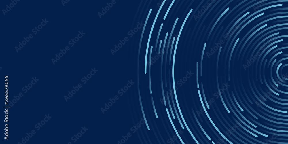 Blue background with UI HUD screen tech system innovation concept ...