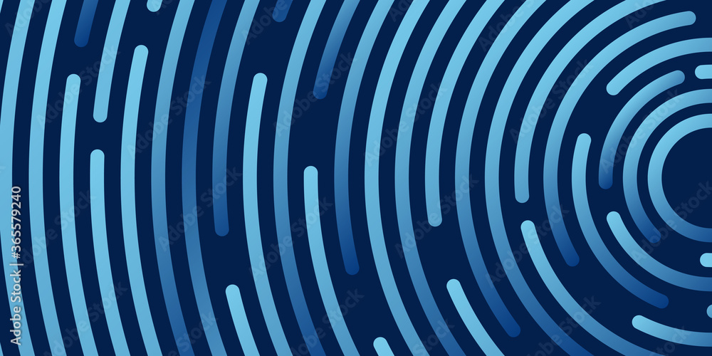 Blue background with UI HUD screen tech system innovation concept ...