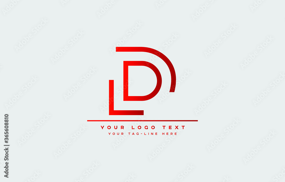 DD D logo design concept with background. Initial based creative minimal monogram icon letter ...