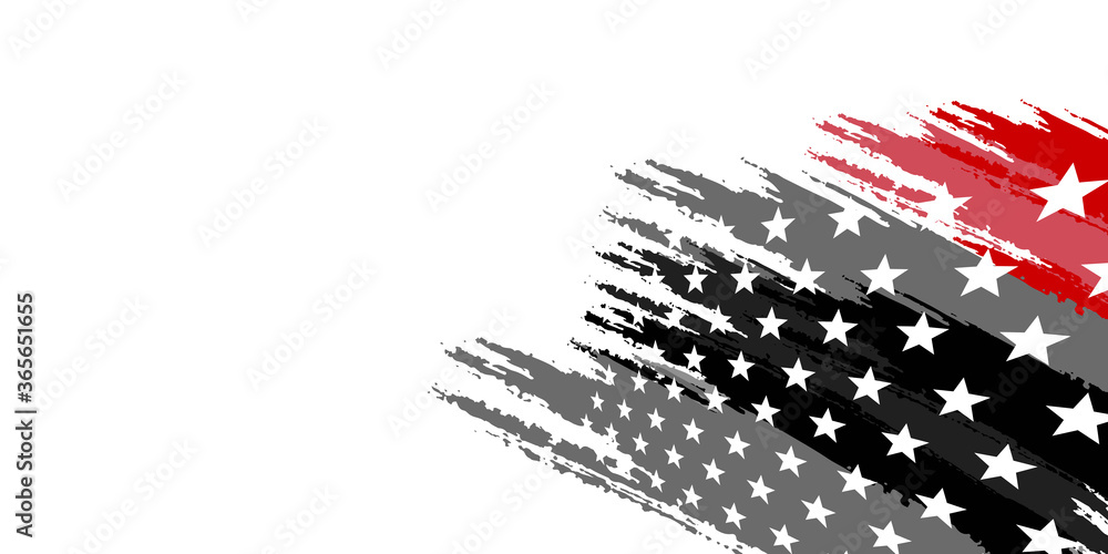 Red black grey gray vector red background with brushes flag Stock ...