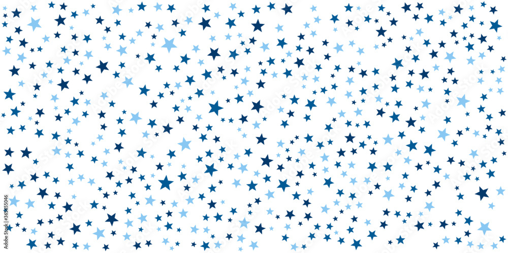 Blue star pattern background for wide banner. Vector illustration ...