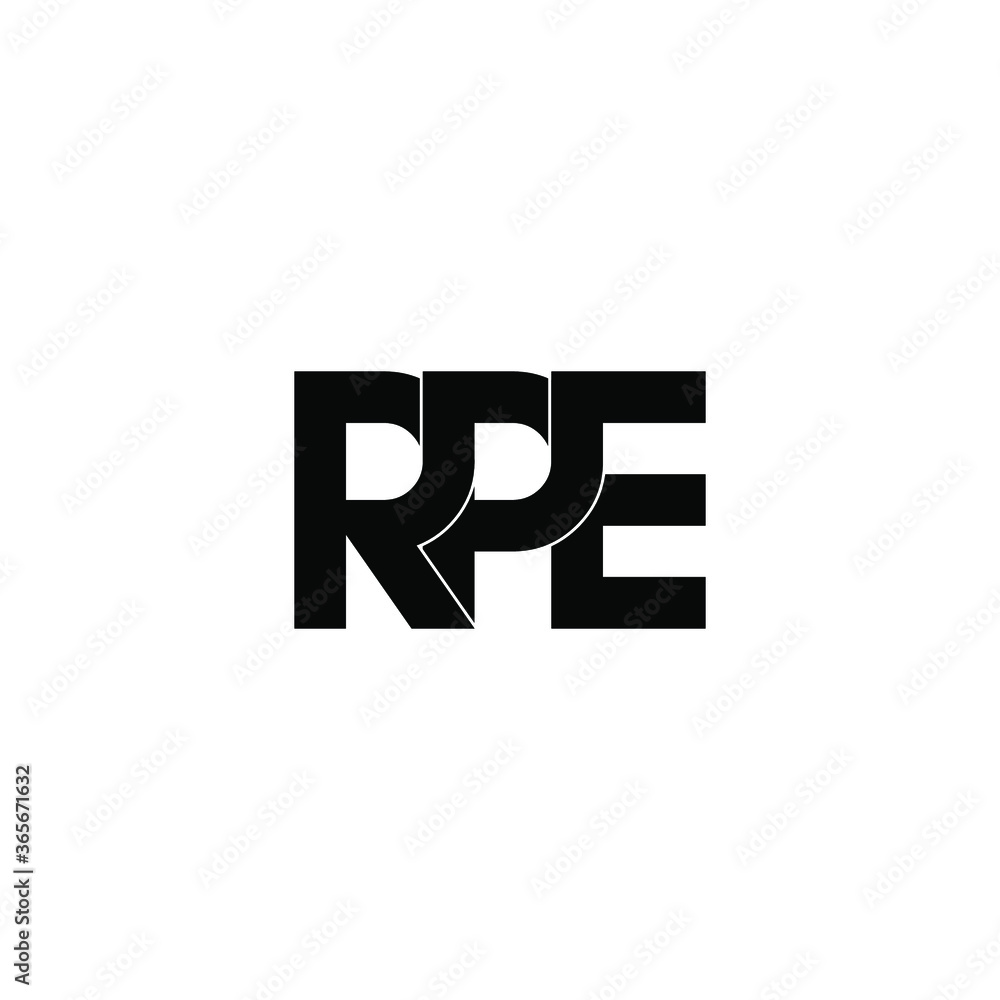 rpe letter original monogram logo design Stock Vector | Adobe Stock