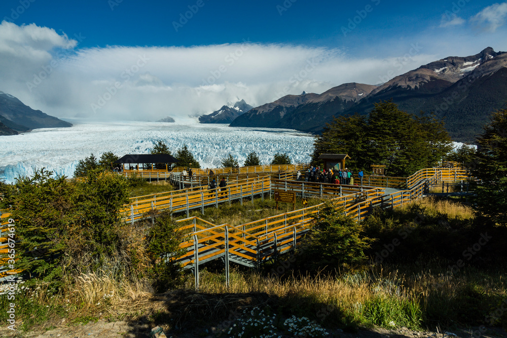 pasarelas, glaciar Perito Moreno , Parque Nacional Los Glaciares ...
