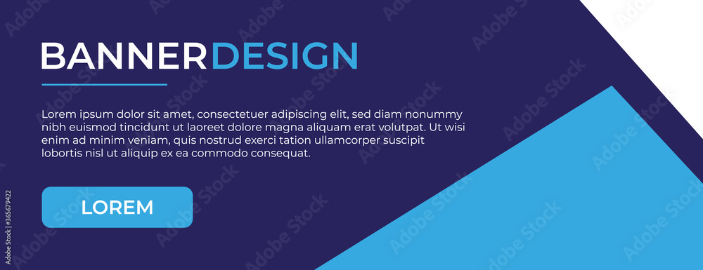Blue and dark blue Web banners templates, standard sizes with space for ...