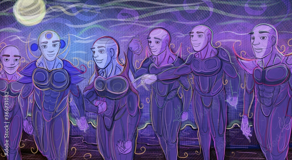 Brecht corbeel illustration concept art characters Stock Illustration ...