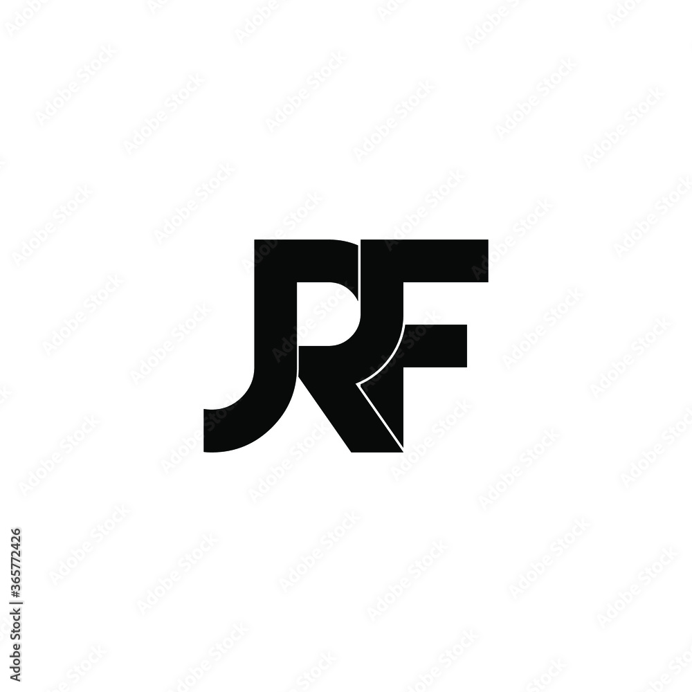 jrf letter original monogram logo design Stock Vector | Adobe Stock