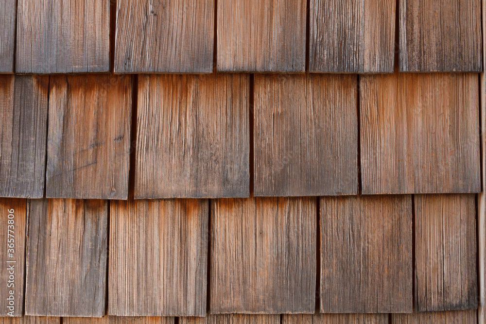 Wood texture, old wood shingles background, shingle roof and house ...