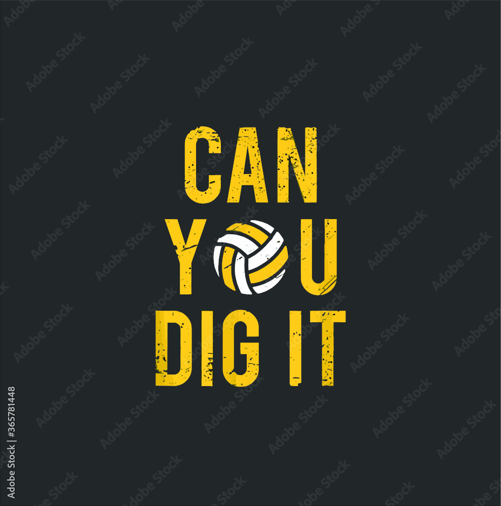 Can You Dig It Volleyball Funny Ball Sport Team Gift Apparel (3) new ...