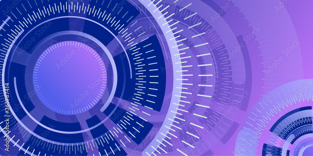 Abstract circle presentation background of science and innovation ...