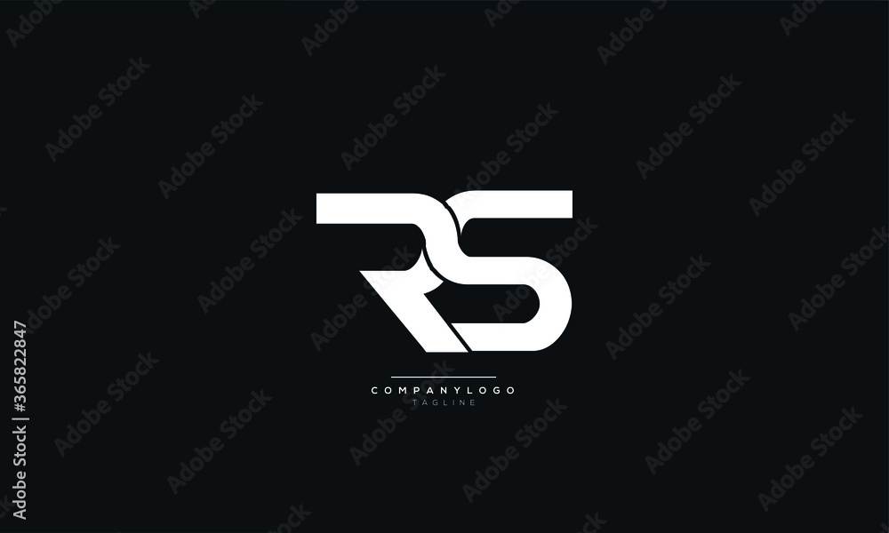 Letter RS Logo Alphabet Design Icon Vector Symbol Stock Vector | Adobe ...