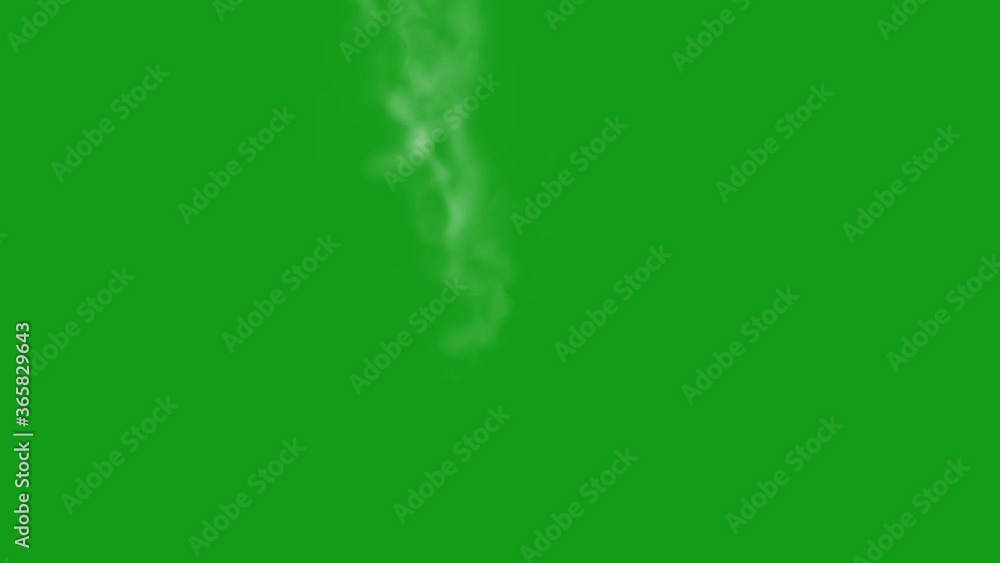 White smoke motion graphics with green screen background Stock Video ...