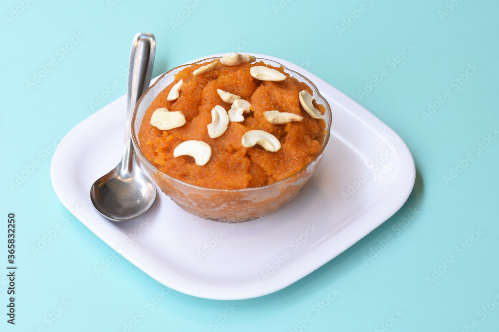 Indian traditional sweet,Plain SemolinaSuji Halwa also known as Sweet ...
