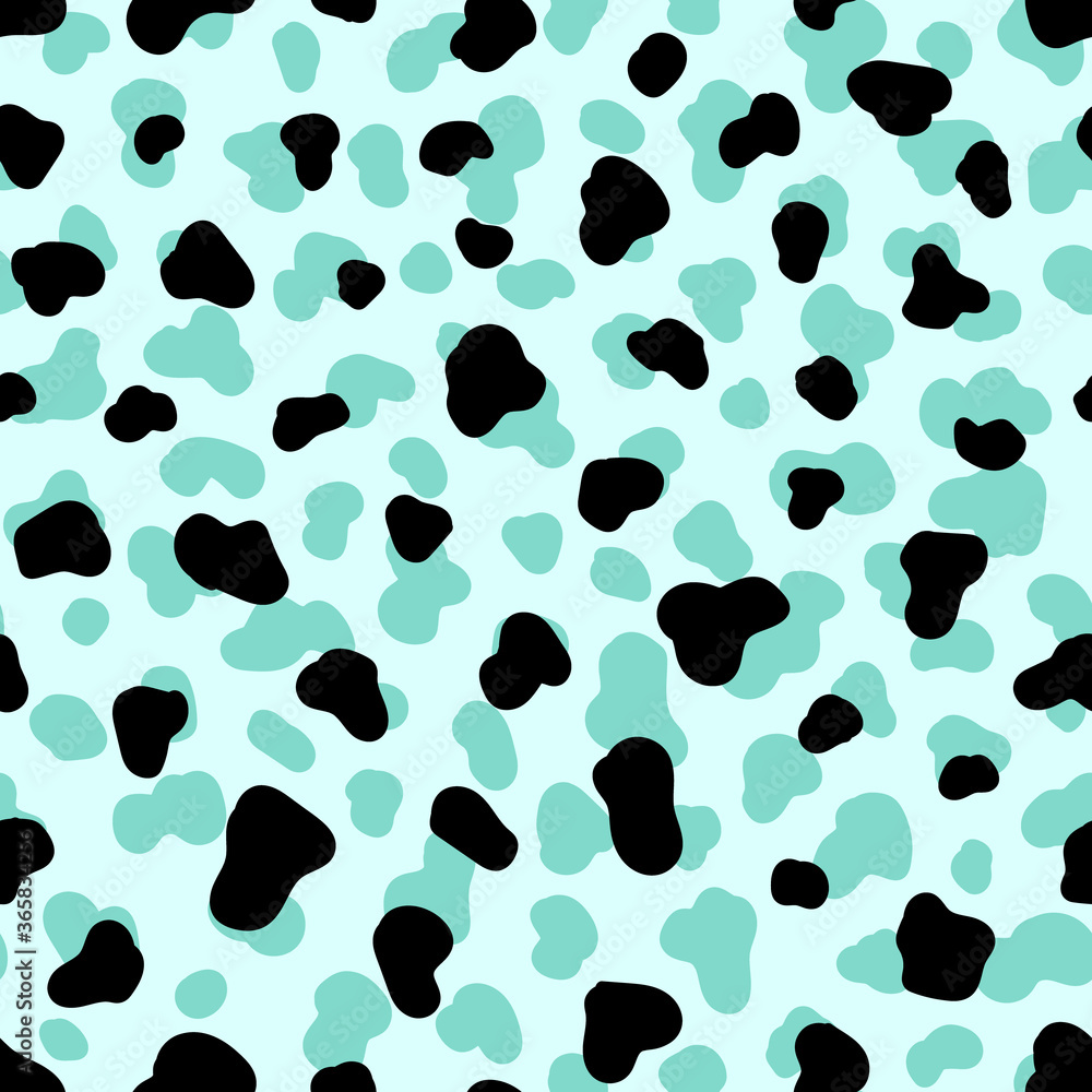 Animal spotted skin markings leather texture seamless pattern. Exotic ...