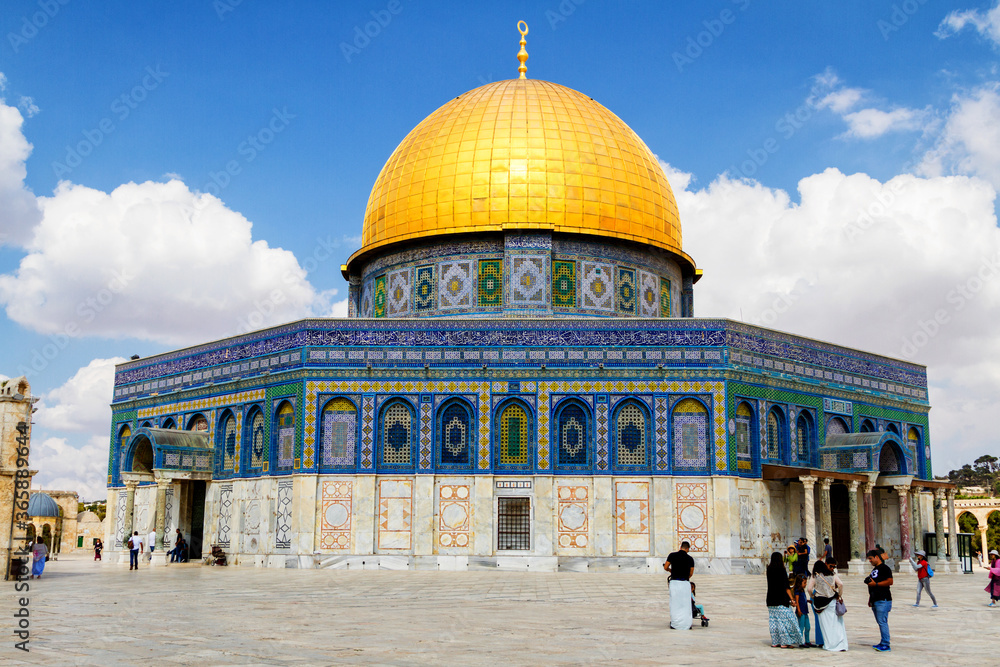 JERUSALEM, ISRAEL - OCTOBER 5, 2017: Dome of the Rock, a Muslim holy ...