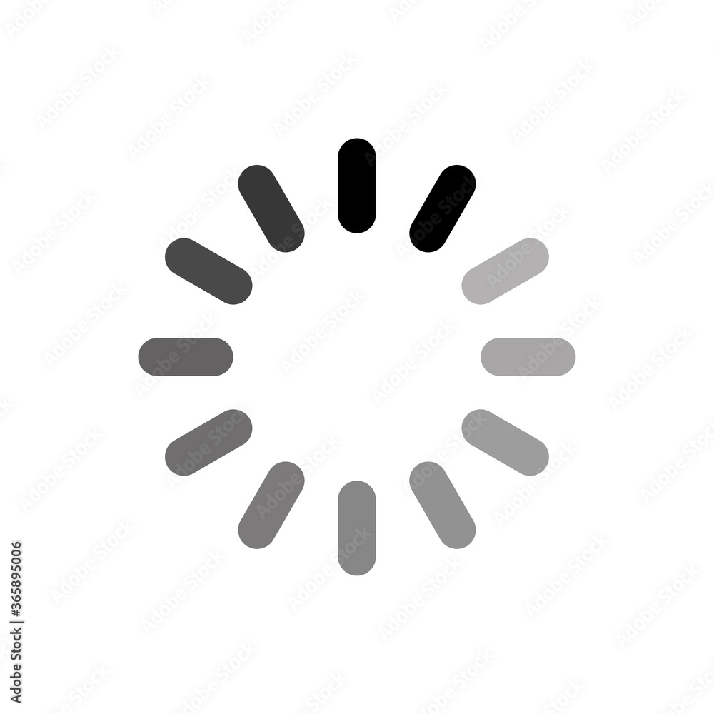 Loading symbol load bar icon set Stock Vector | Adobe Stock