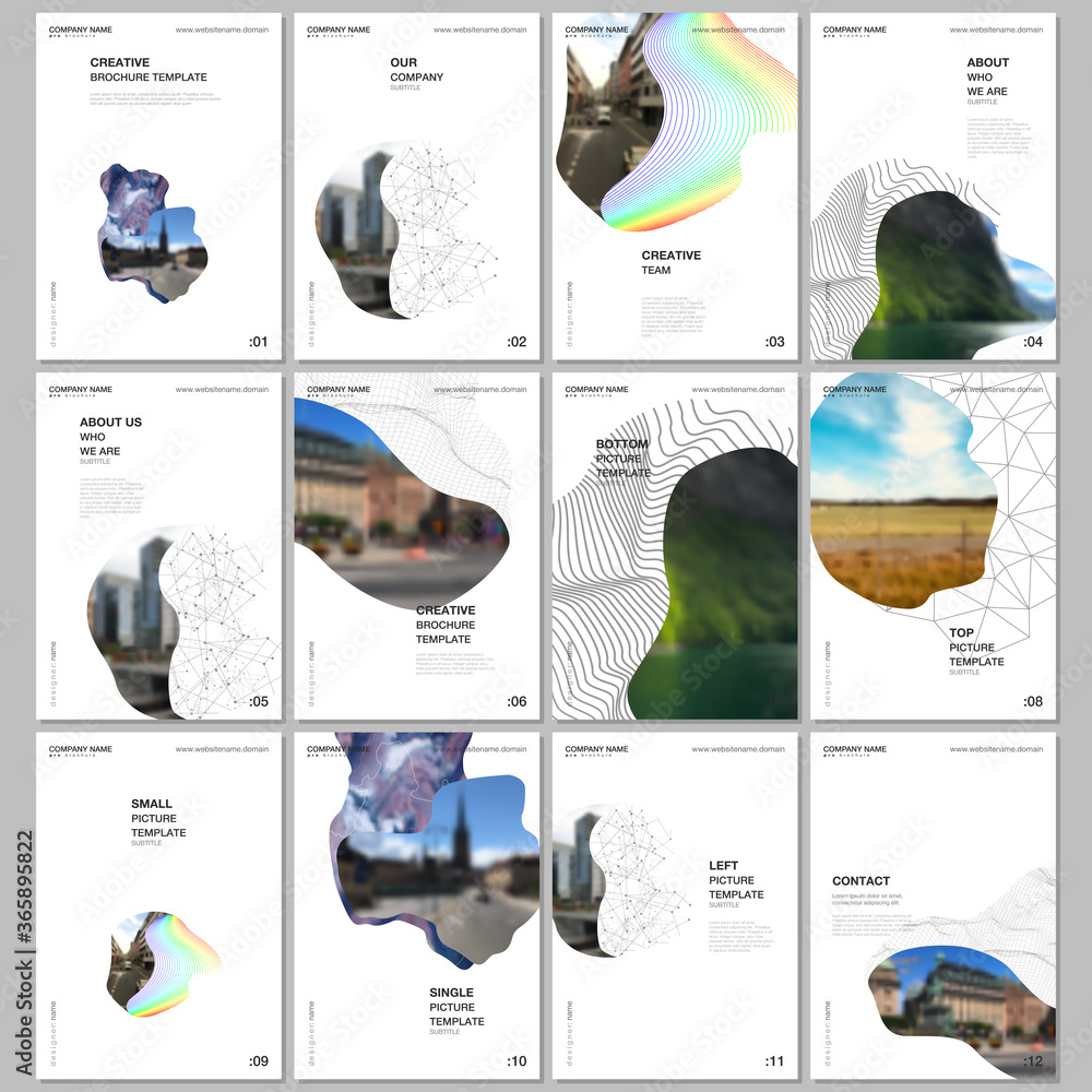 A4 brochure layout of covers design templates for flyer leaflet, A4 ...