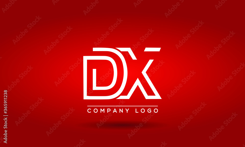 Unique, Modern, Elegant and Geometric Style Typography Alphabet DX ...