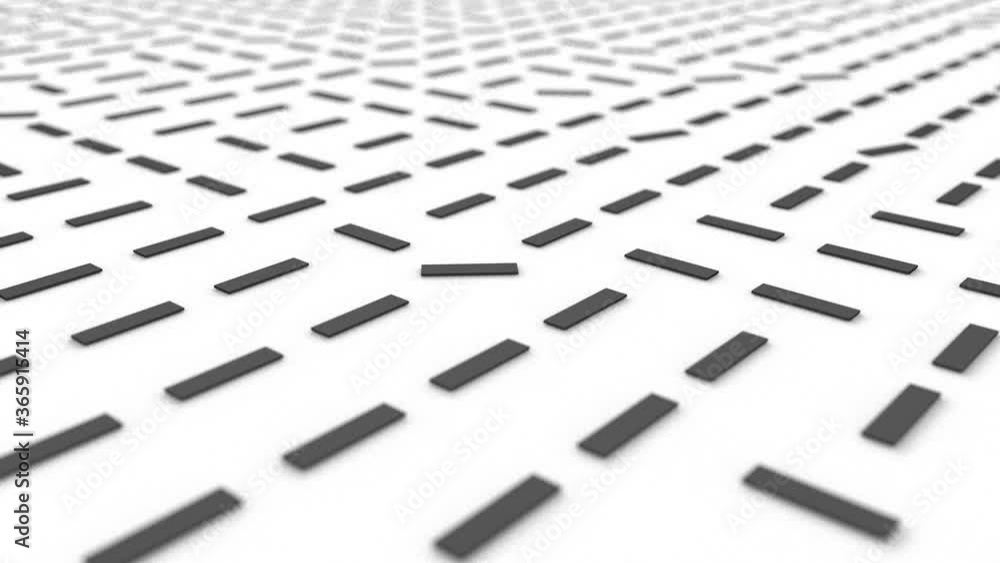 Random Rotating Rectangular Blocks On White Surface Abstract Motion Background With Depth Of