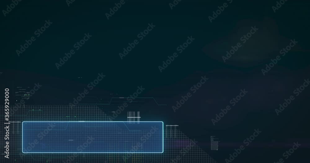 Digital Grid Lower Third overlay for own text. Placeholder Lower Third ...