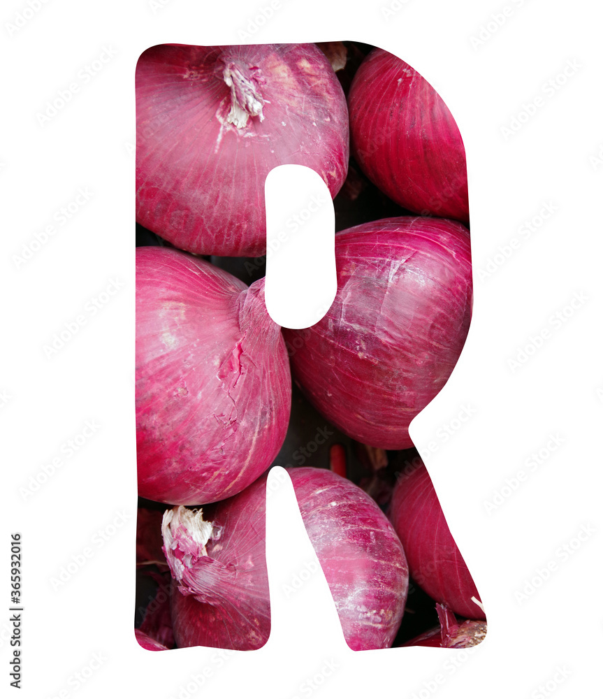 Letter R from a here available alphabet of single letters and numbers ...