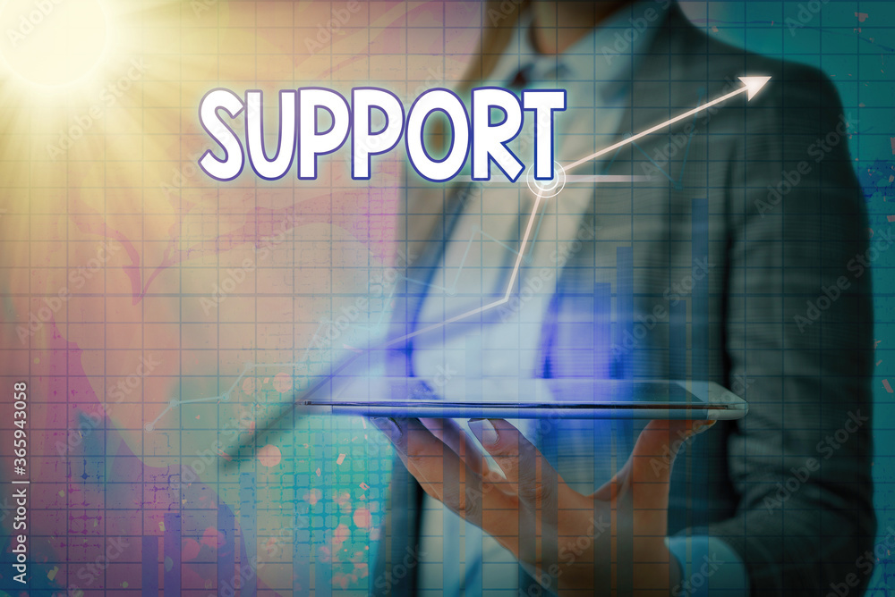 Handwriting text Support. Conceptual photo maintain, sustain, uphold ...