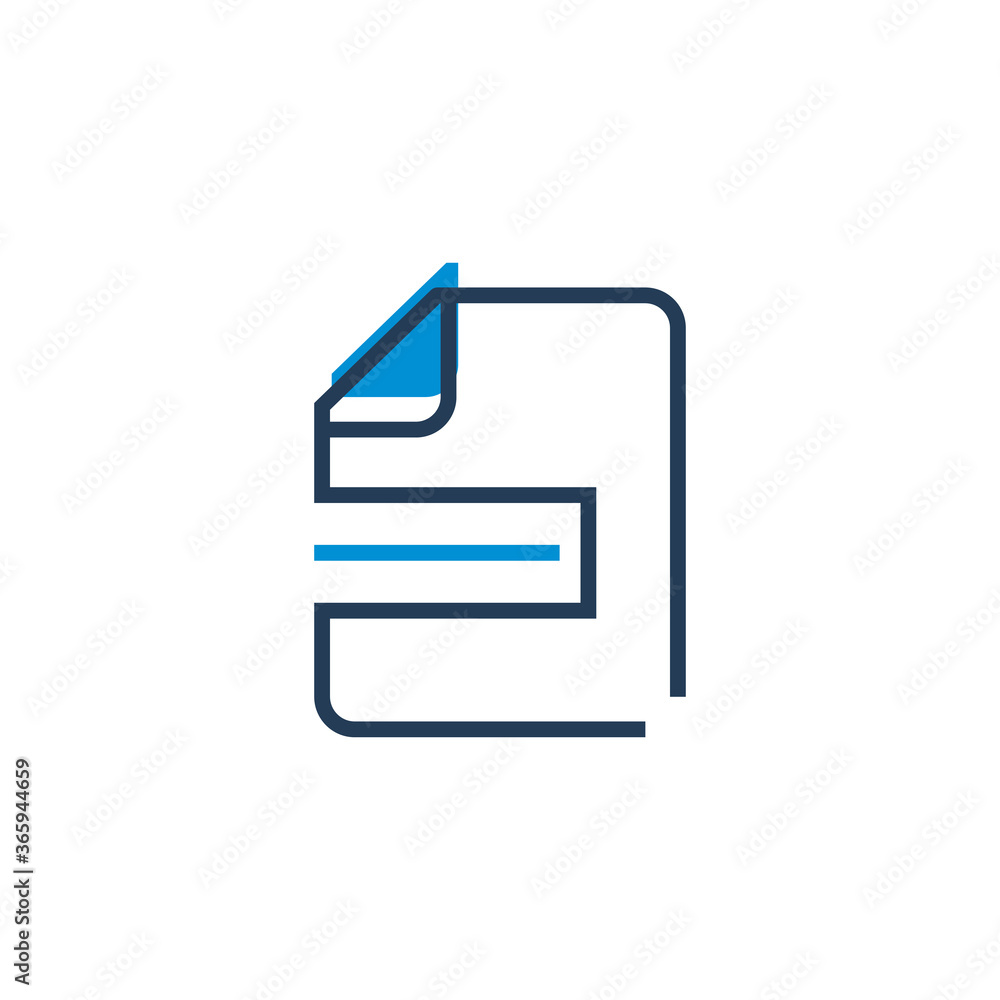 stock vector document file share logo design template Stock Vector ...