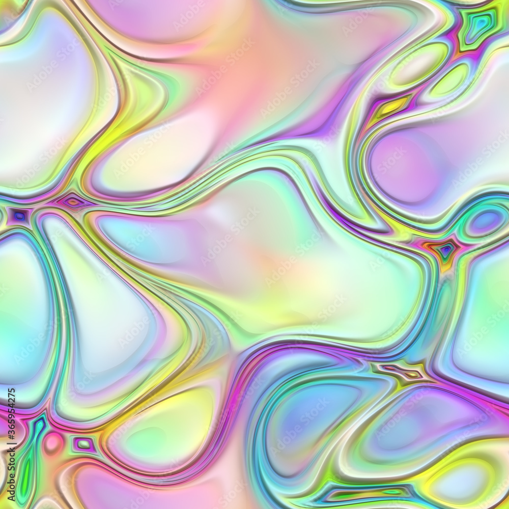 morphing color cells with dimensional edges, seamless tile pattern ...