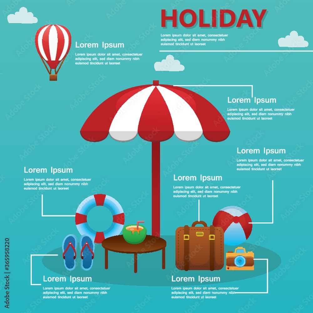 holiday infographic Stock Vector | Adobe Stock