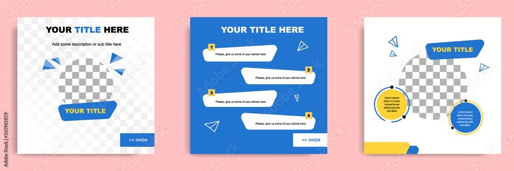 Social media tutorial, tip, trick, quick tips, layout template with ...