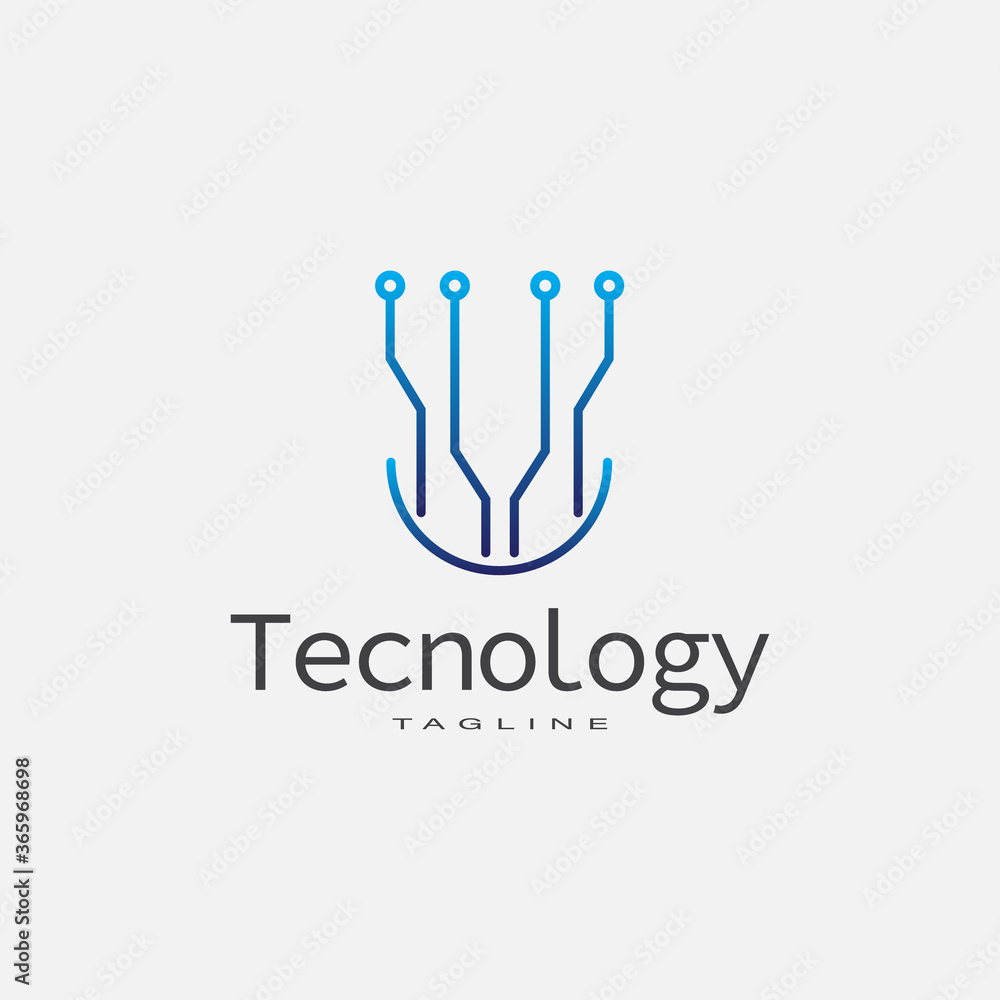 Tecnology Logo Design Inspiration. Logo vector template Stock Vector ...