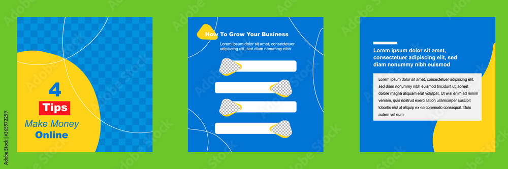 Social media tutorial, tip, trick, quick tips, layout template with ...