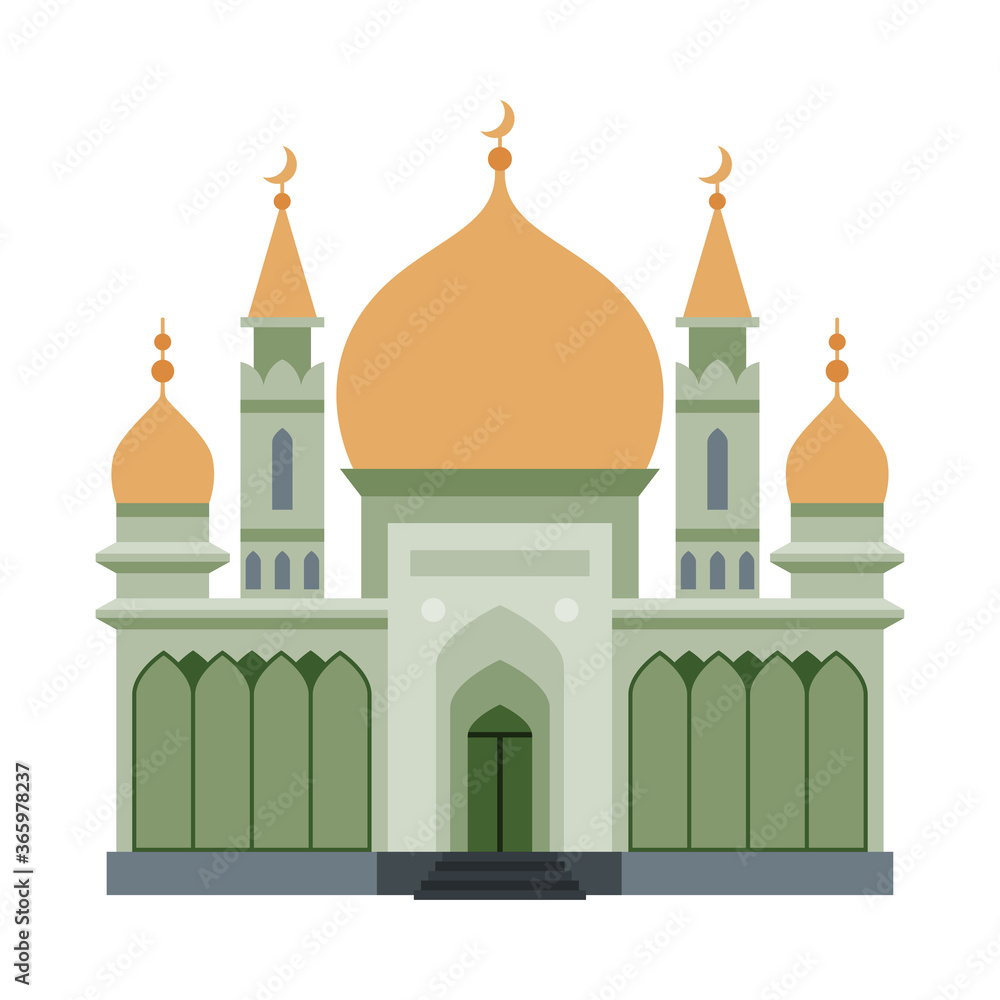 Muslim Mosque Building, Religious Temple, Ancient Architectural ...