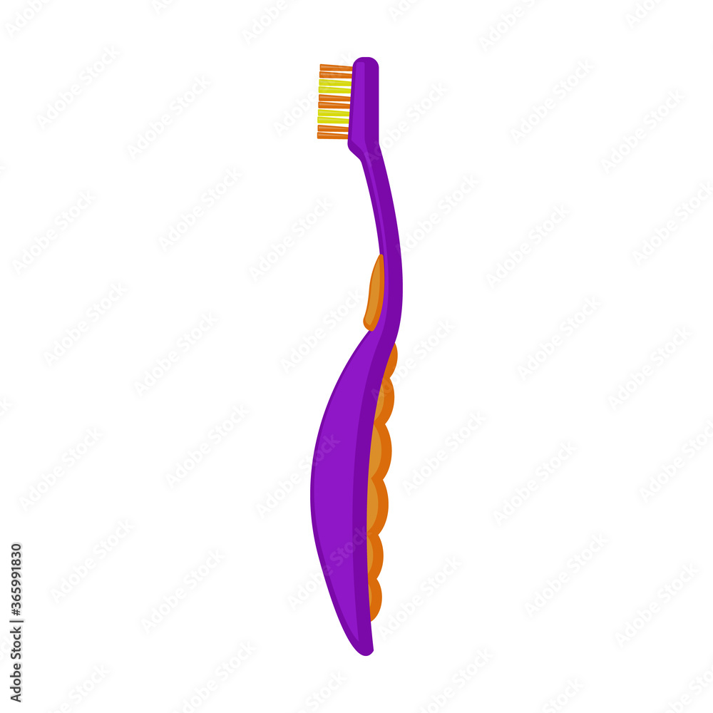 Toothbrush cartoon vector illustration of icon.Cartoon vector icon ...